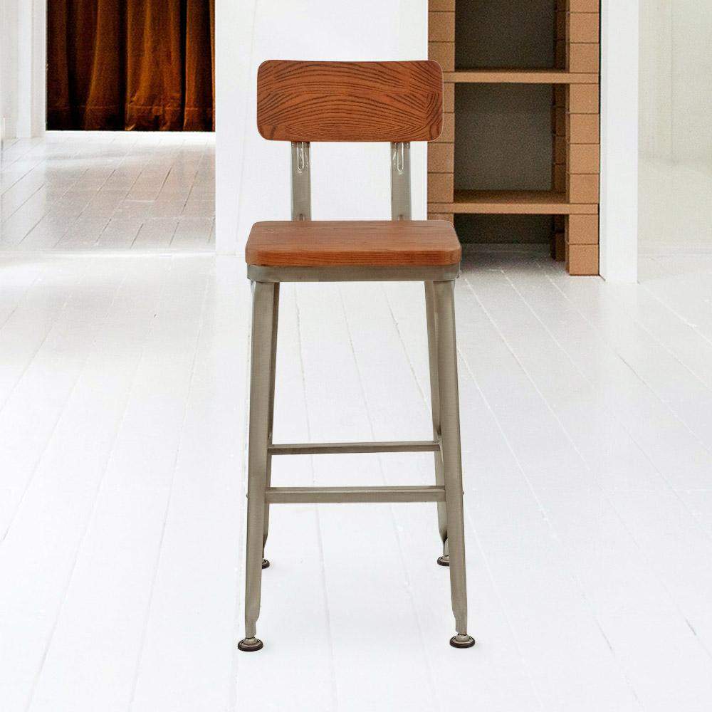 Heron Bar Stool with Solid Wood | Amerivend Works